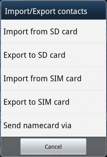 seecollection: How to transfer contacts to android phone?