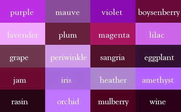 Nama Nama Warna Yang Perlu Di Ketahui | Blog Sihatimerahjambu