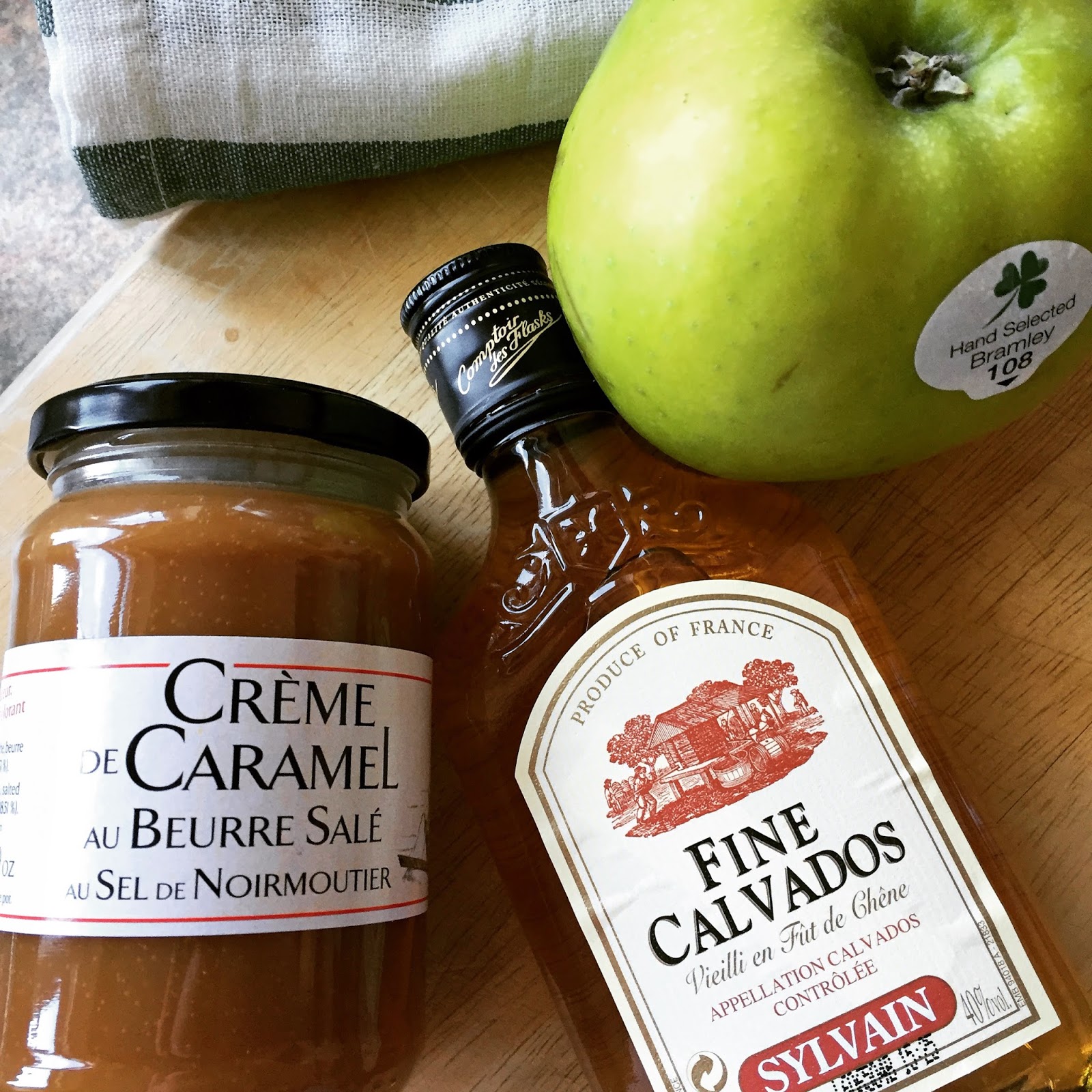 Babaduck: Calvados Apple Cake with Salted Caramel Mascarpone