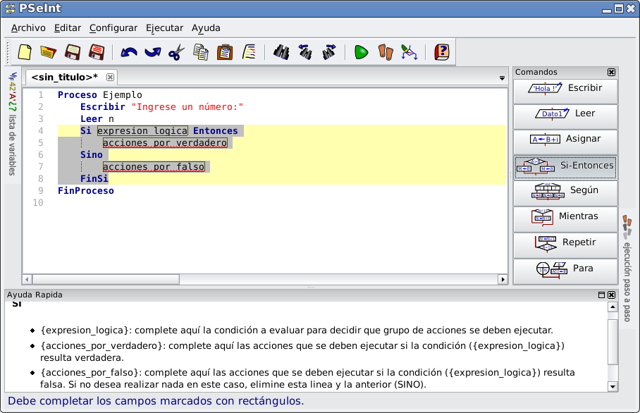 BUSCA PARA APRENDER : PSeInt