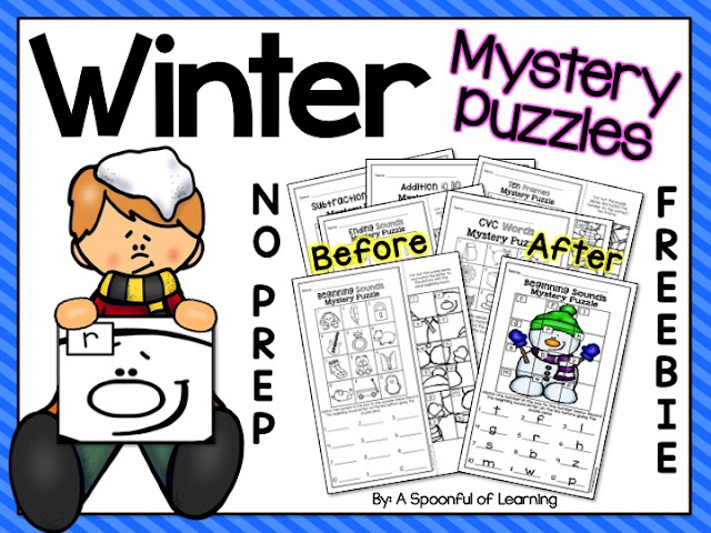 Winter Mystery Puzzles FREEBIE! - Learn how to Solve puzzle