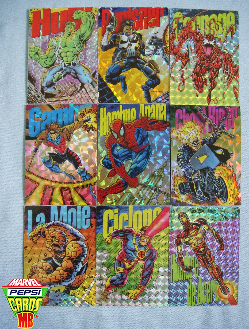 MarvelPepsiCardsMB: Marvel Pepsi Cards - MX - 1994 - Pepsi Prisma ...