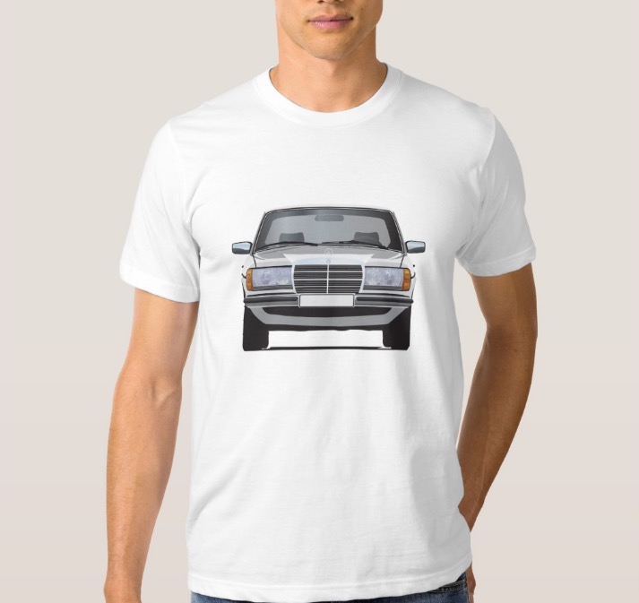 Mercedes-Benz W123 T-shirt | Car shirts | Classic, retro and vintage cars