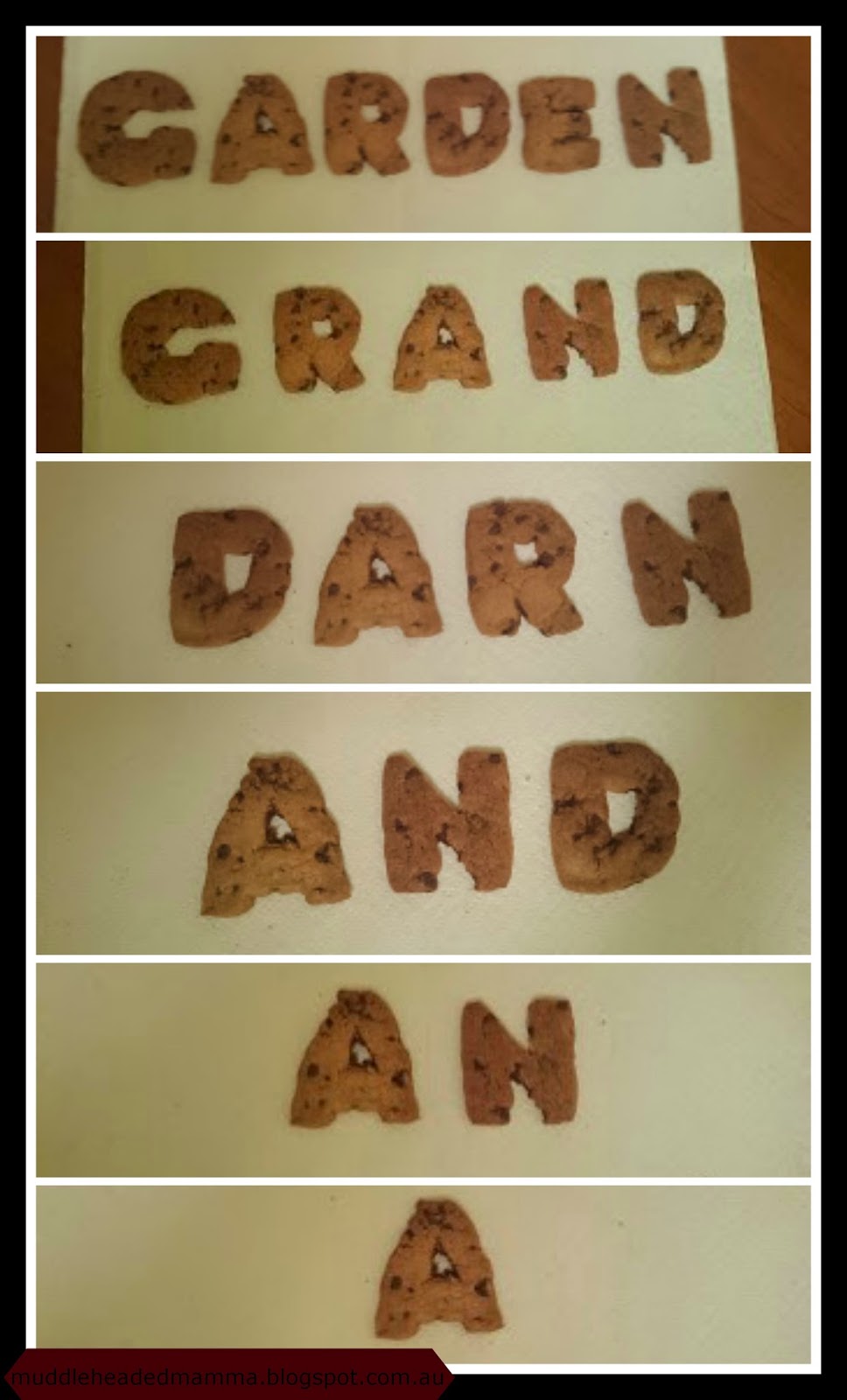 The Muddle-Headed Mamma: Edible Word Games