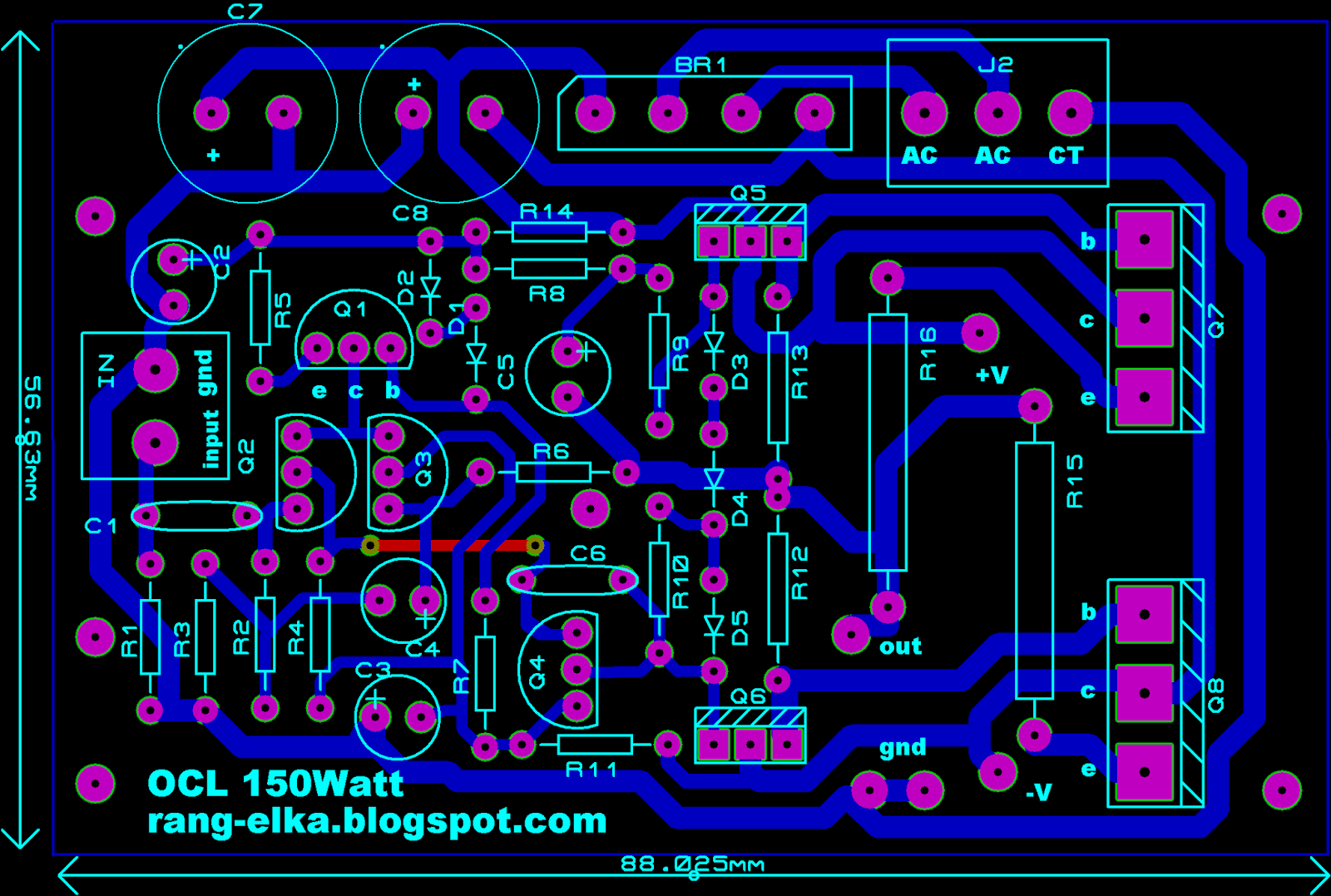 Gaya Terbaru Pcb Ampli, Skema Pcb