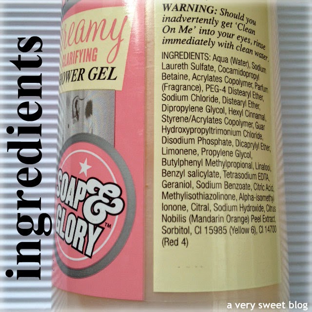 Soap and Glory Clean On Me Shower Gel Review | A Very Sweet Blog