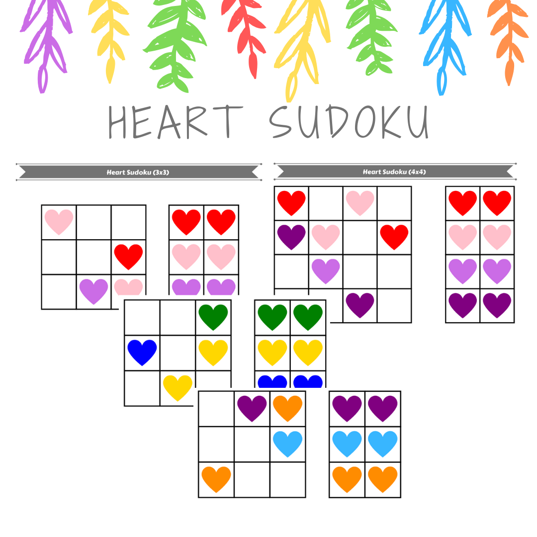 petit worlds: Heart Sudoku for Valentines Day