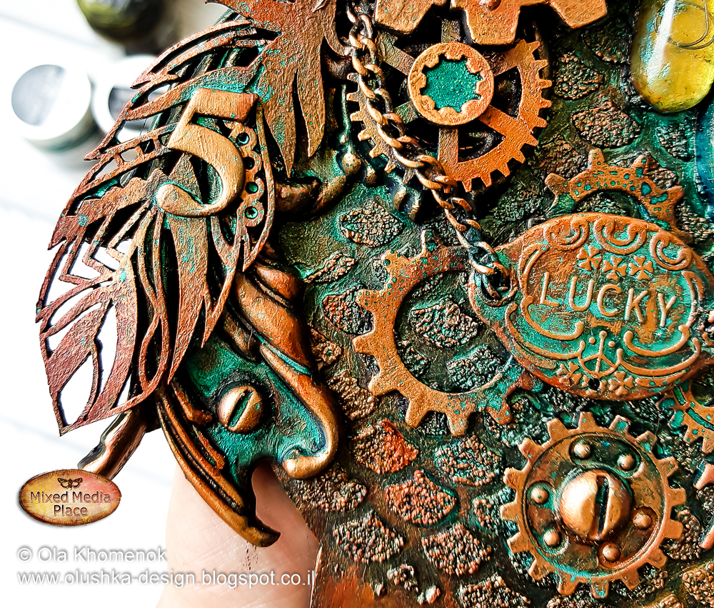 Mixed Media Place: Steampunk owl by Ola