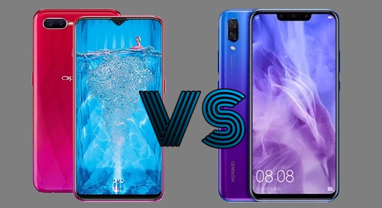 OPPO F9 versus Huawei Nova 3i - TeknoGadyet