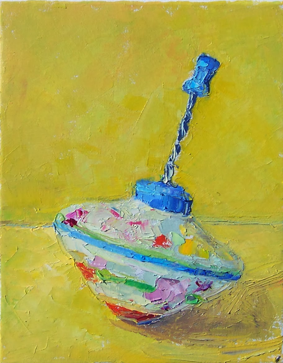 Art Every Day : Old wooden Stacking Toy,still life,oil on canvas,10x8 ...