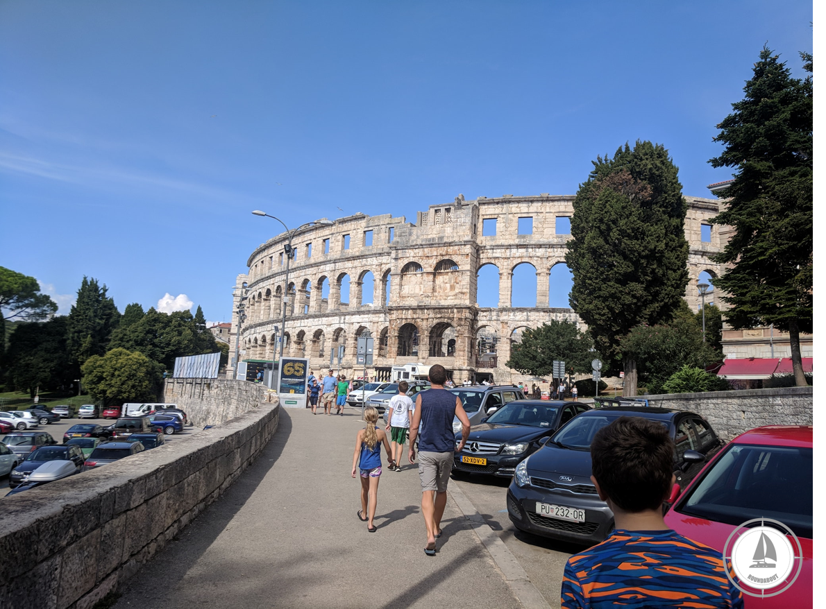 s/v Round About: Roman Architecture Ruins in Croatia