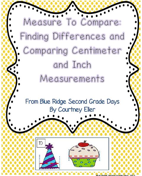 Blue Ridge Second Grade Days: Measuring To Compare Inches And Centimeters