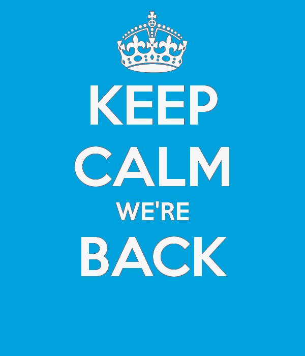 Music is my savior: Keep Calm We're Back