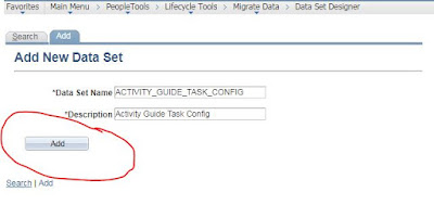 Peoplesoft Troubleshooting: Data Set for Activity Guide Task Configuration
