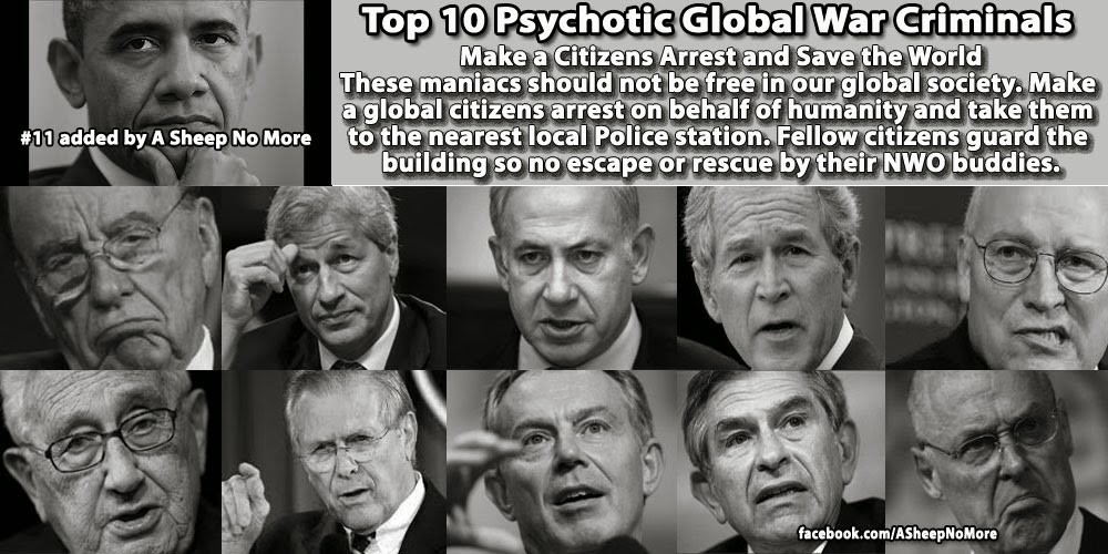 A Sheep No More : Top 10 Psychotic Global War Criminals