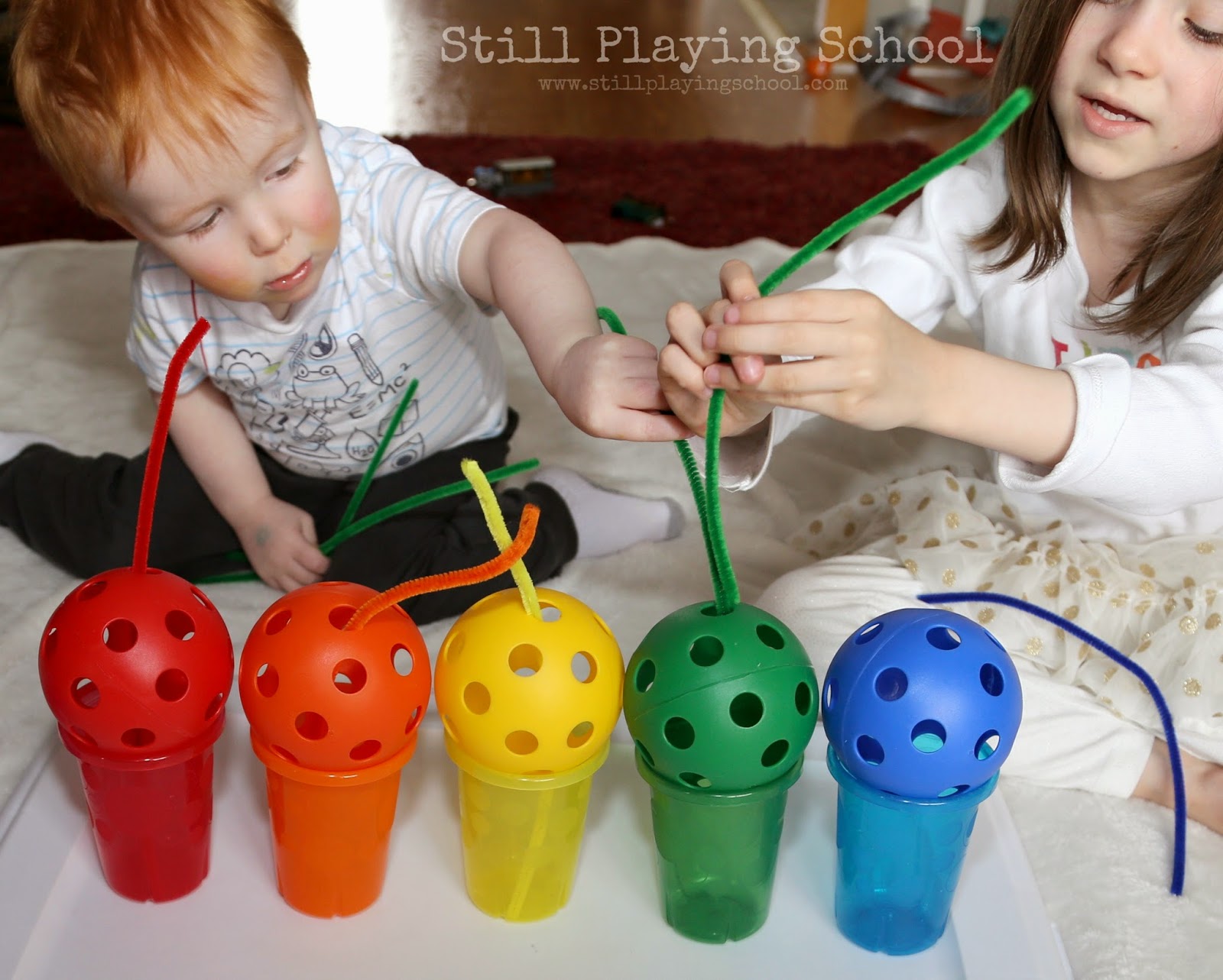 Fine Motor Color Sorting | Still Playing School