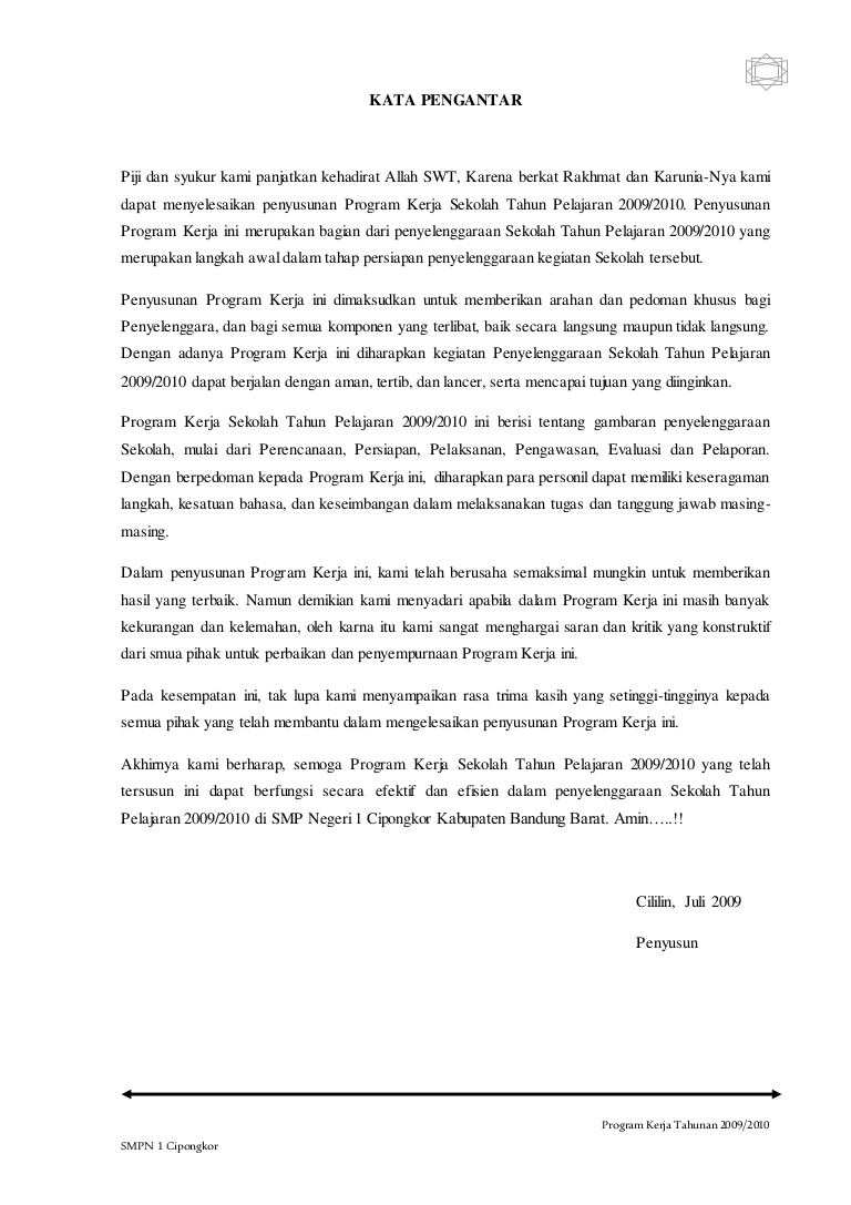 contoh program kerja - wood scribd indo