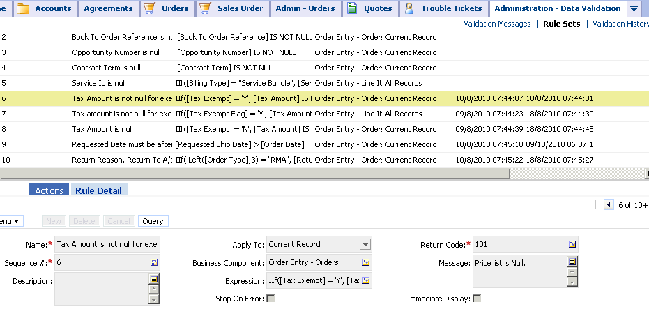 Gateway To Siebel Data Validation Manager In Siebel