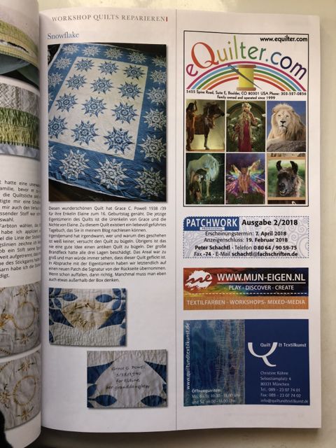 Ann Quilts: German Quilt Magazine!