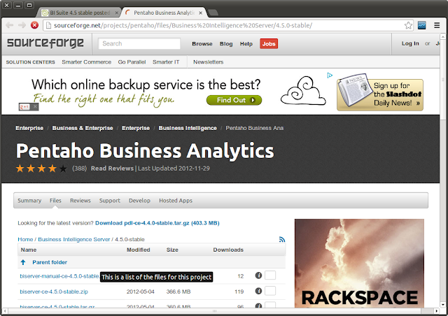 Open design and architecture: Download and Install Pentaho Community ...