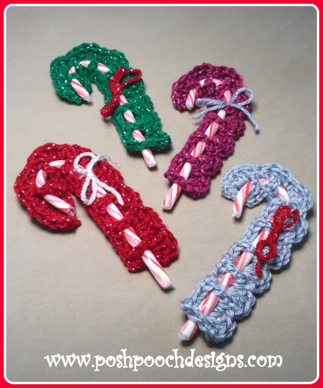Posh Pooch Designs : Vintage Candy Cane Cover Crochet Pattern | Posh ...