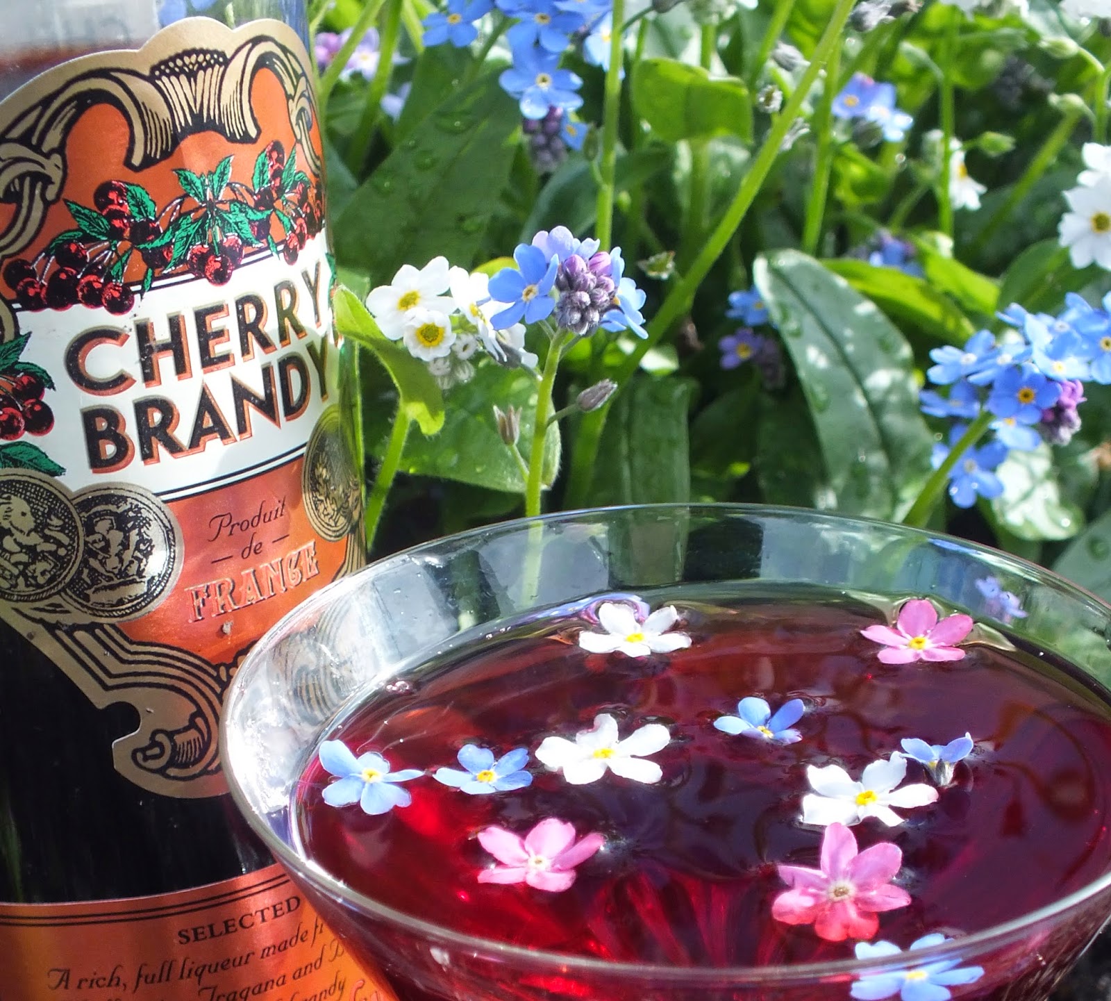 Edible flowers: Forget-me-not Cocktail