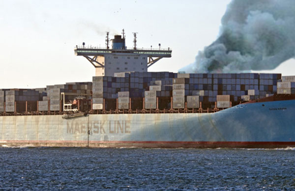 Maersk to probe shipboard fire with eye to misdeclared cargo causes