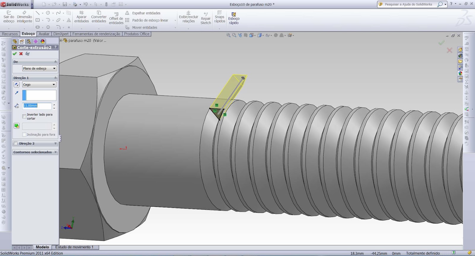 Contorno Digital: Modelando no SolidWorks