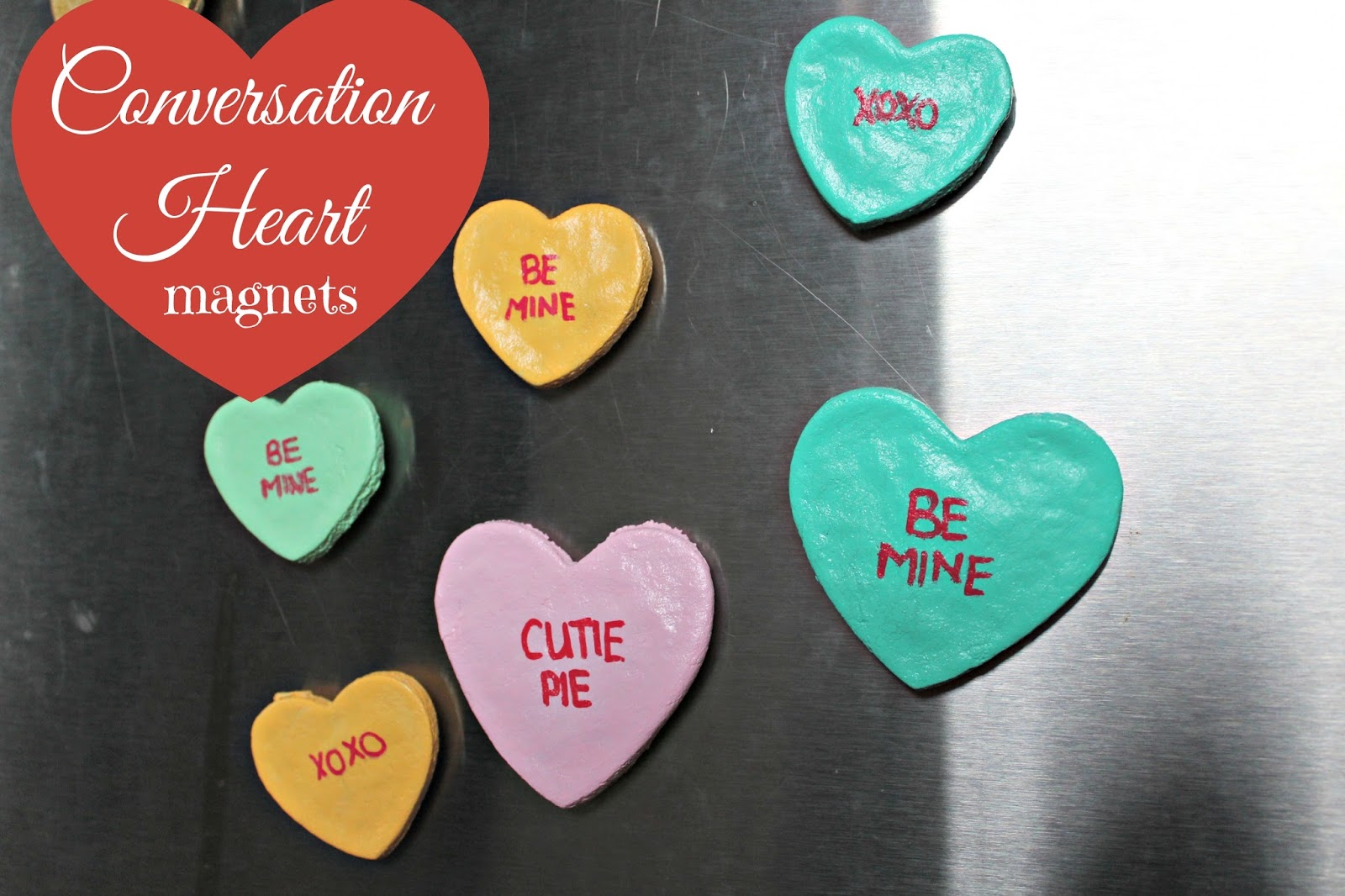 Life.Love.Craft: How to Make Valentine's Day Heart Magnets for Your Fridge