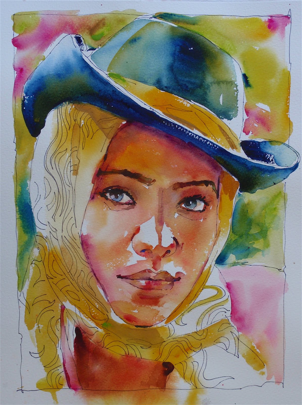 David Lobenberg: Sharpie pen and wash