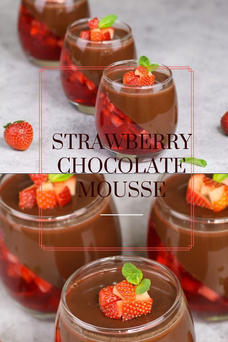 STRAWBERRY CHOCOLATE MOUSSE - Best Recipest