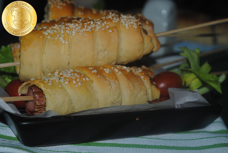 PATYSKITCHEN: SAUSAGE SPIRAL BREAD/ROTI PINTAL SOSEJ