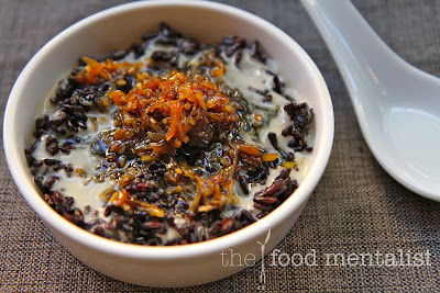 Black Sticky Rice & Caramelised Coconut Pudding
