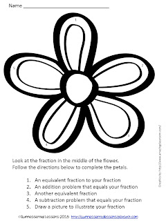 Classroom Freebies Too: Fraction Flower Freebie