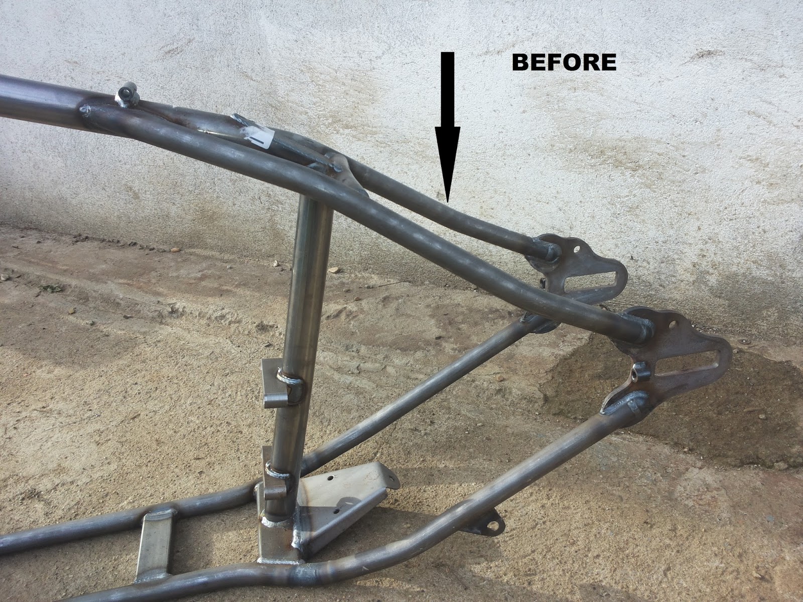 CHOPWORKS: Modified hardtail in a XL Paughco Frame