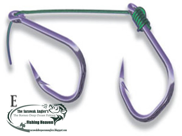 Sarawak Deep Ocean Angler's: How to tie two hook Pilchard Rig