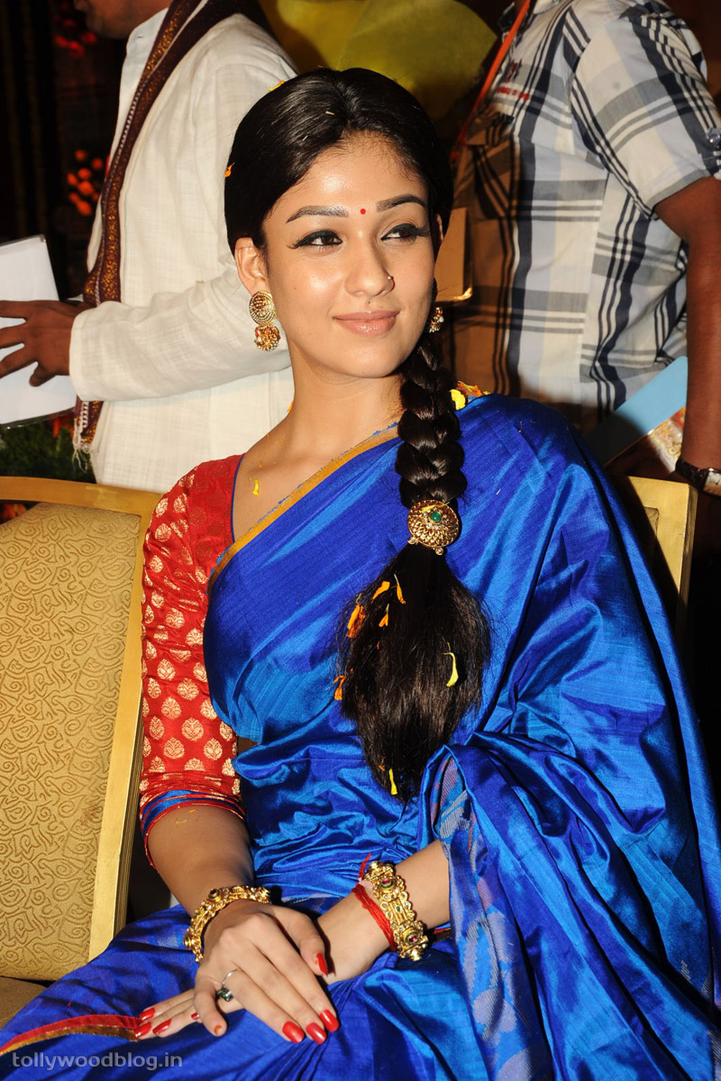 Tollywood Actress Photos: Nayanthara Cute Photos in Saree at Sri ...