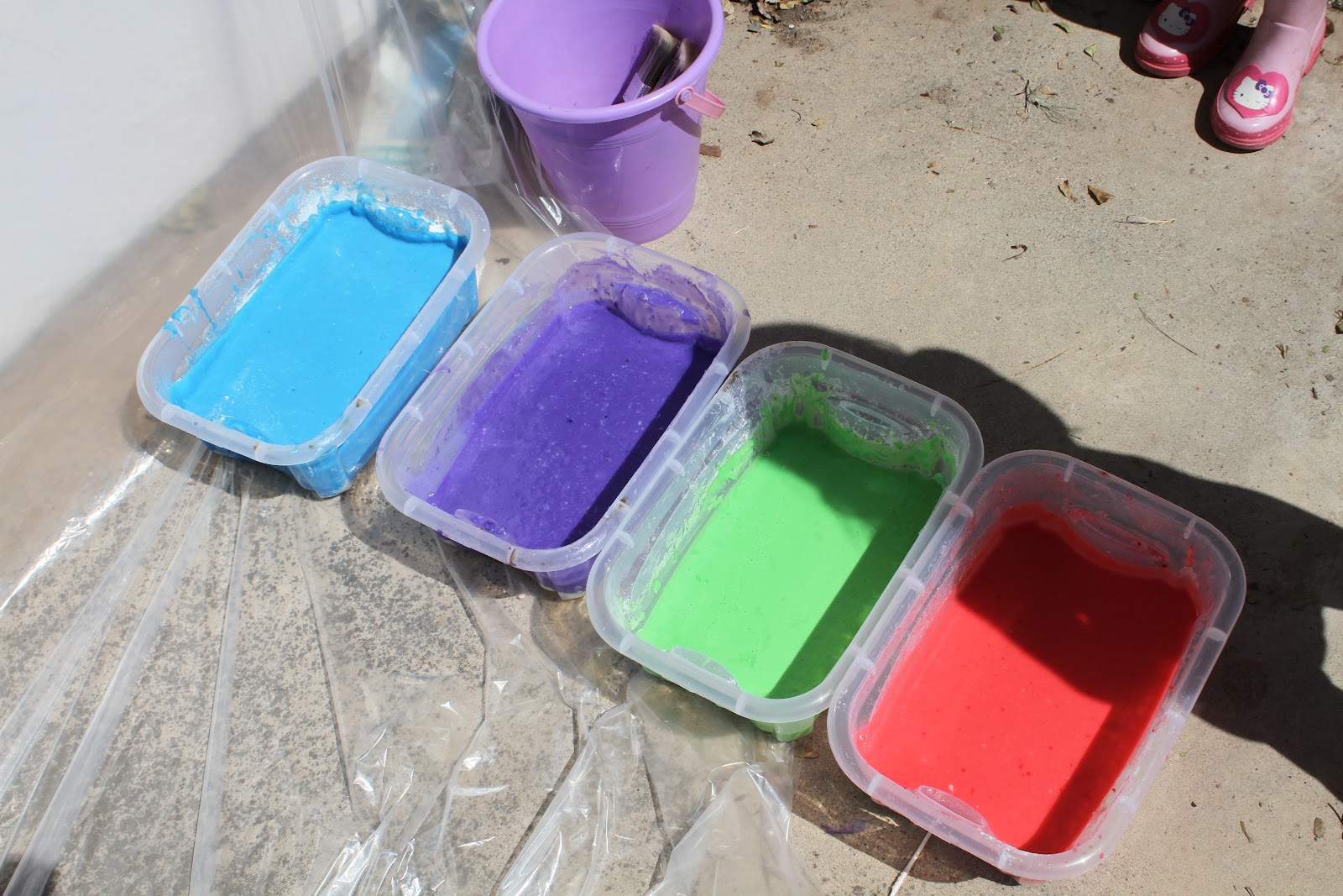 Stormy days and sun rays....a glimpse of grace.: Summer fun (Paint fight)