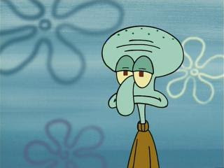 It's not always rainbows and butterflies-: Calamardo Tentáculos