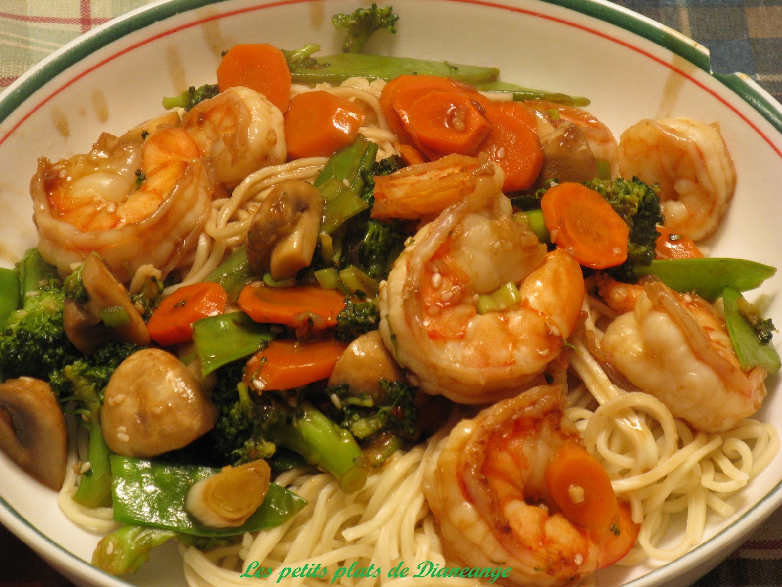 Les petits plats de Diane(ange): Sauté de crevettes au sésame