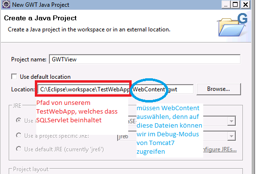 GWT Debugging mit Eclipse und Tomcat: GWT Debugging mit Eclipse und Tomcat 7 und Benutzen einer ...