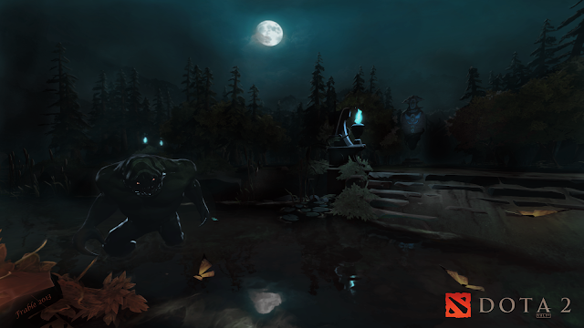 Dota 2 Wallpapers: Dota2 Wallpapers - Tidehunter night fishing (by Denolus)