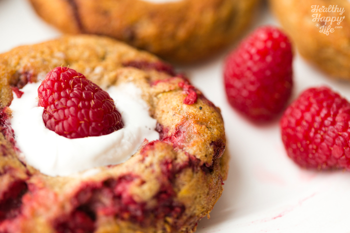 Fluffy Amazing Raspberry-Lemon Baked Donuts with Coconut Whip ...