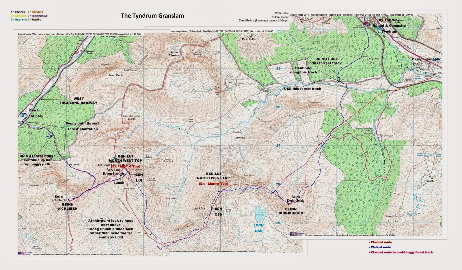 Peak Bagging - The Scottish Munros: The Tyndrum Grandslam