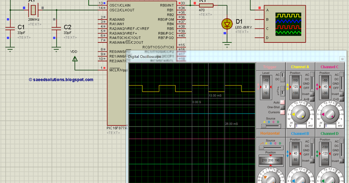 Saeed's Blog: PIC16F877A timer1 code + Proteus simulation