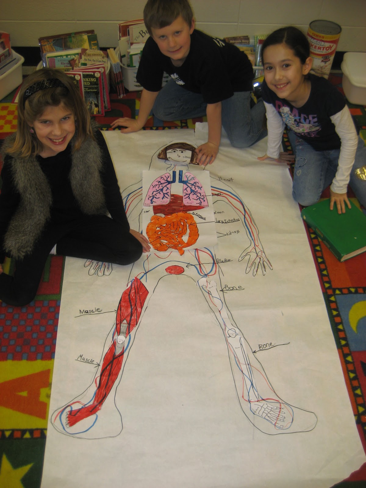 Learning Adventures in the Big Third Grade: Human Body Projects