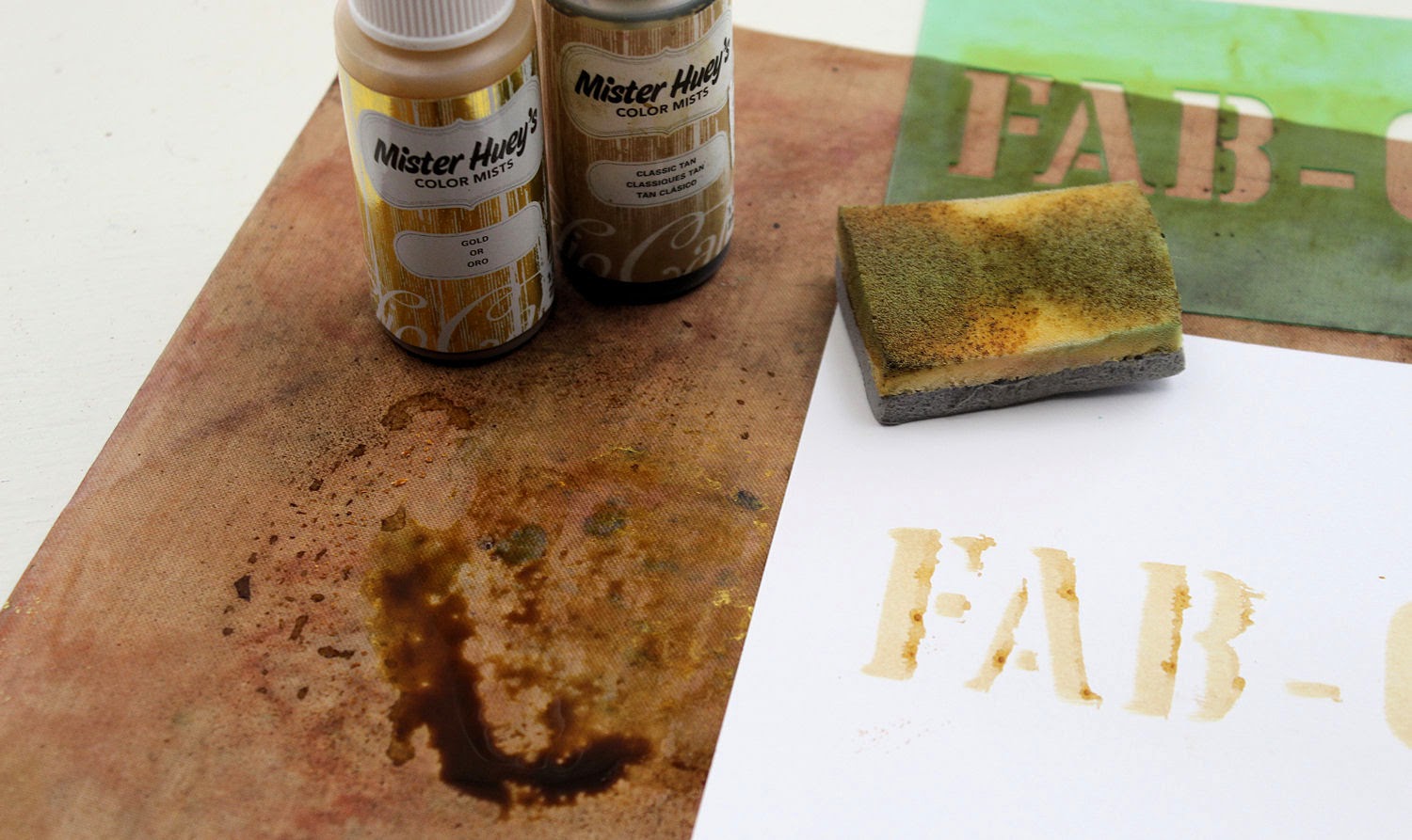 Stenciling - an array of products to create different effects ...