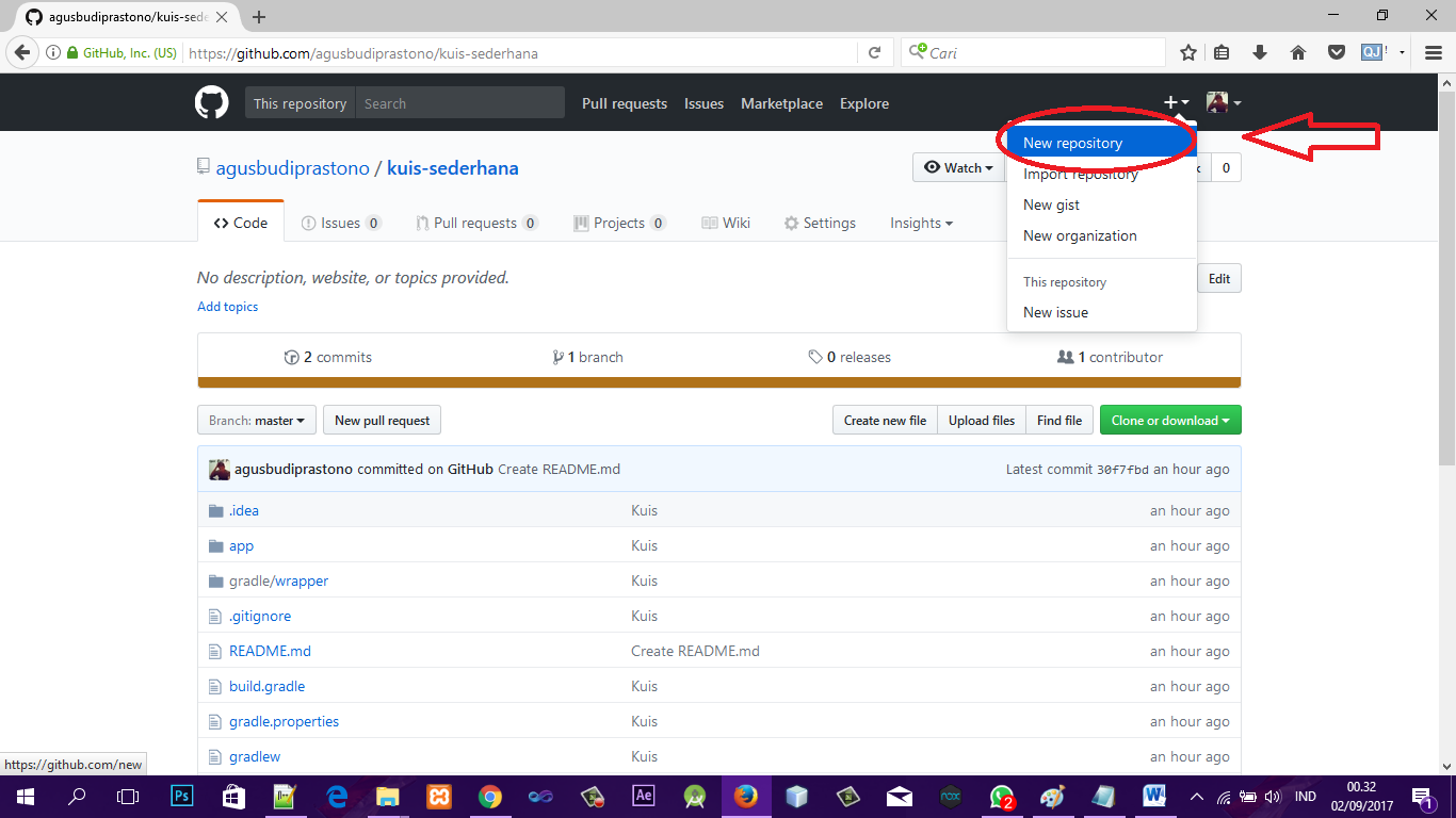 Cara Mengupload file ke Github - Agus Budi Prastono