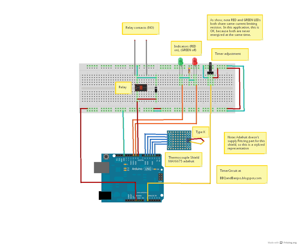 Bbq Banjos And Blues All Things Southern Banjos Arduino Thermocouple Controlled Thermostat