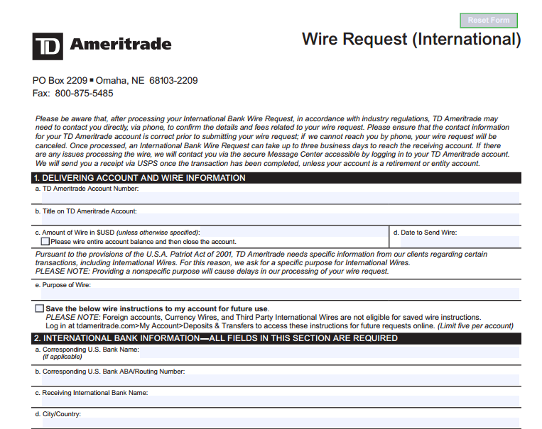 Ali Invest, Ali blog: 如何提款和汇款回国TD Ameritrade Withdraw and Remittance back